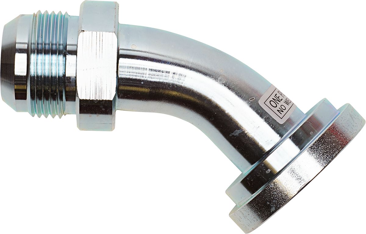 Hydraulic Adapters, 45° Elbow, Male JIC X SAE Code 61 Flange – Kent ...