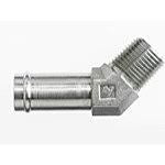 Hydraulic Adapters, 45° Elbow, Hose ID X Male NPTF – Kent Automotive