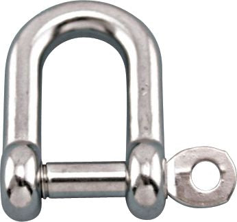 Captive Pin Straight Shackle, Stainless Steel, 5/16", 1,000 lb WLL ...