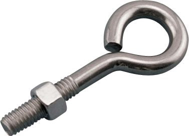 Unwelded Eye Bolt with Nut, Stainless Steel, 3/8" - 16, 500 lb WLL ...