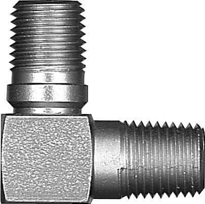 Hydraulic Adapters, 90° Elbow, Male NPTF X Male NPTF – Kent Automotive