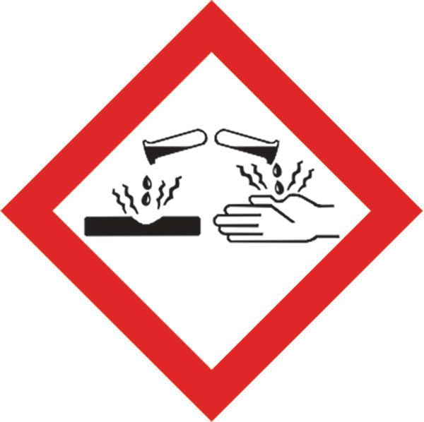 Corrosives Symbol GHS Label, Adhesive Vinyl – Kent Automotive